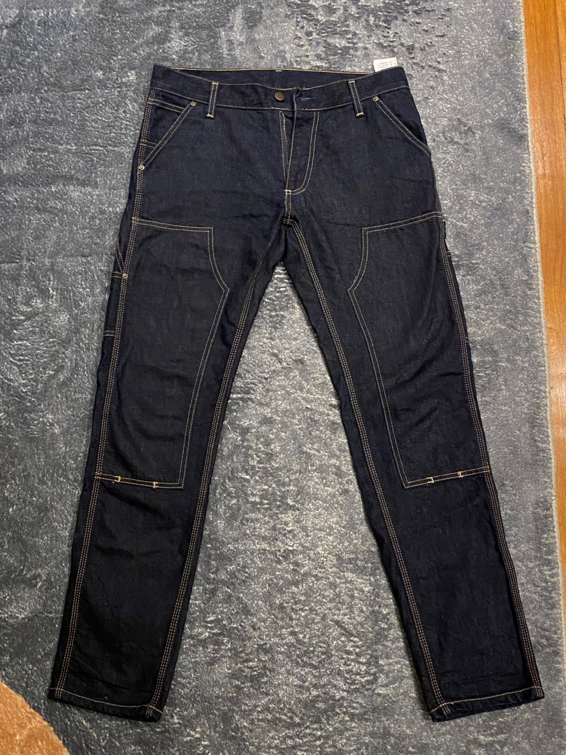 Carhartt Lincoln double knee denimm pants, Men's Fashion, Bottoms ...