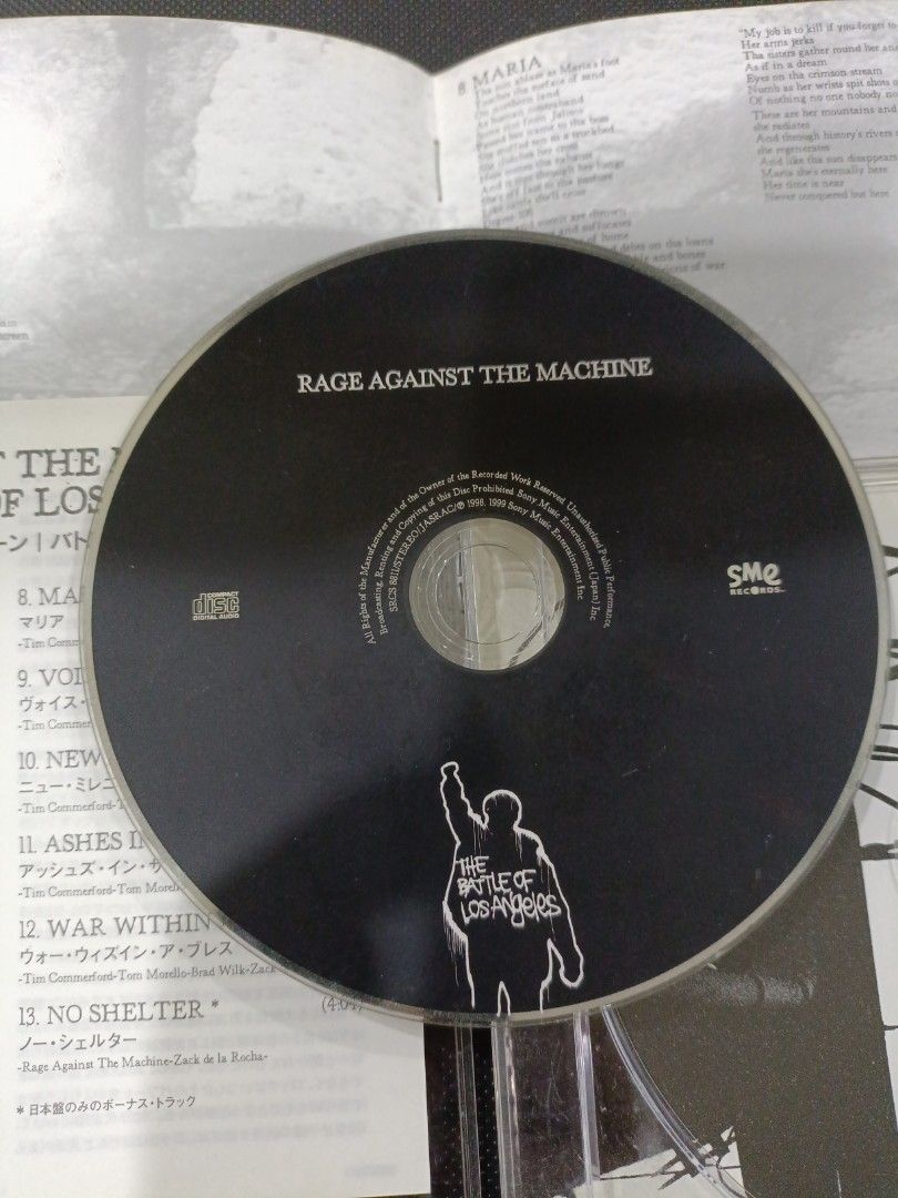 CD Rage Against The Machine - Battle of Los Angeles, Hobbies & Toys ...