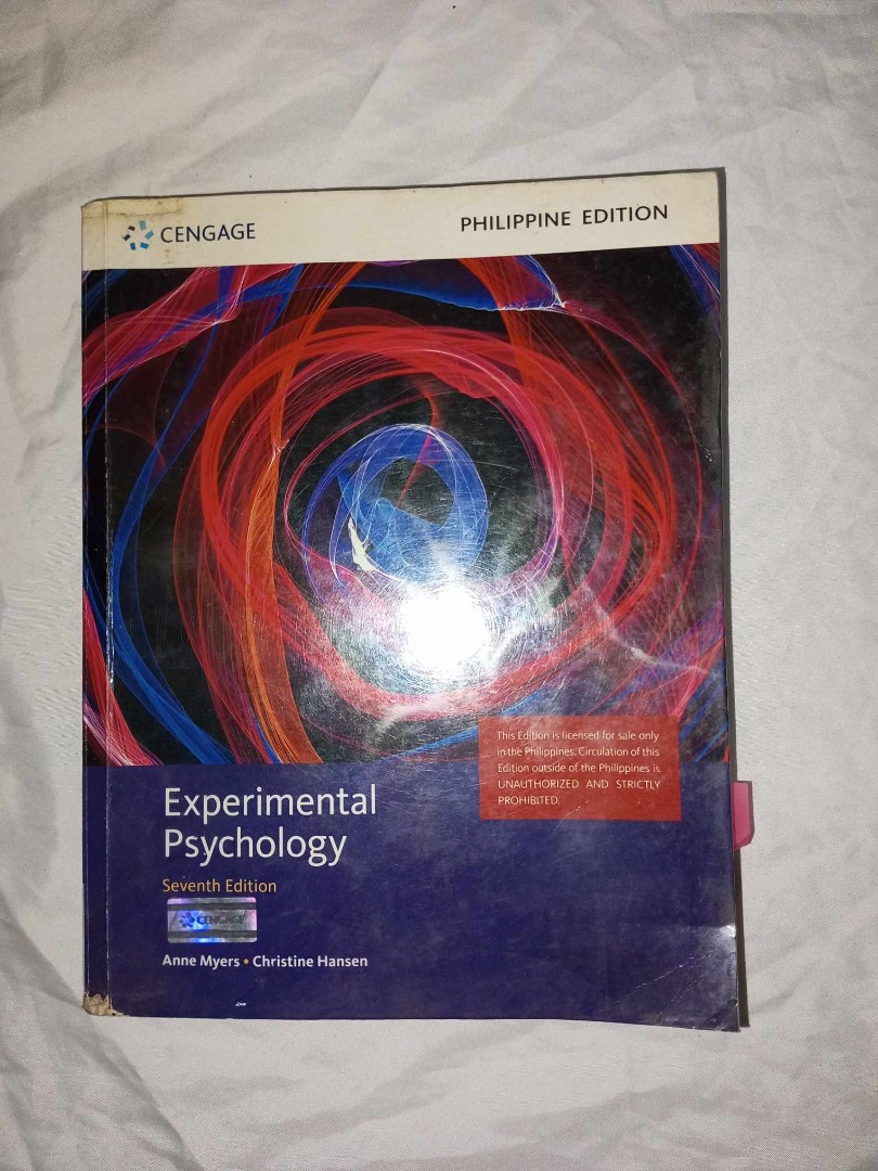 Cengage Philippine Edition: Experimental Psychology 7th Edition ...
