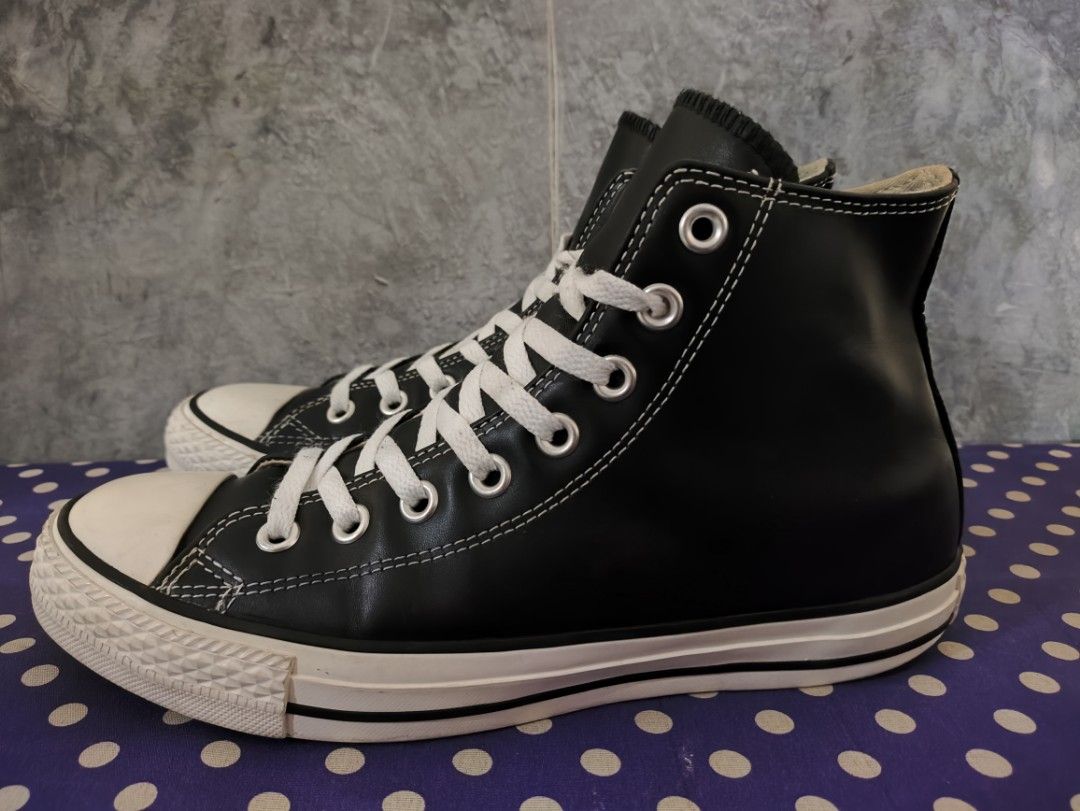 sepatu converse high kulit