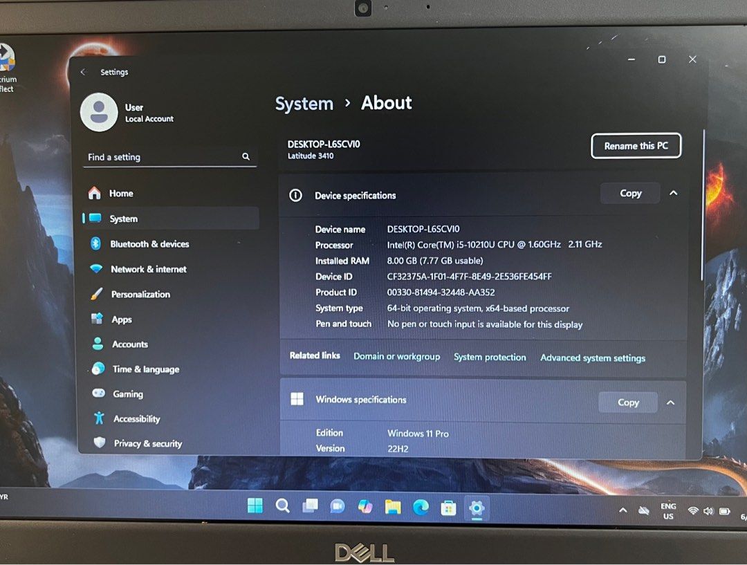Dell Latitude 3410 Laptop i5 10GEN, Computers & Tech, Laptops ...