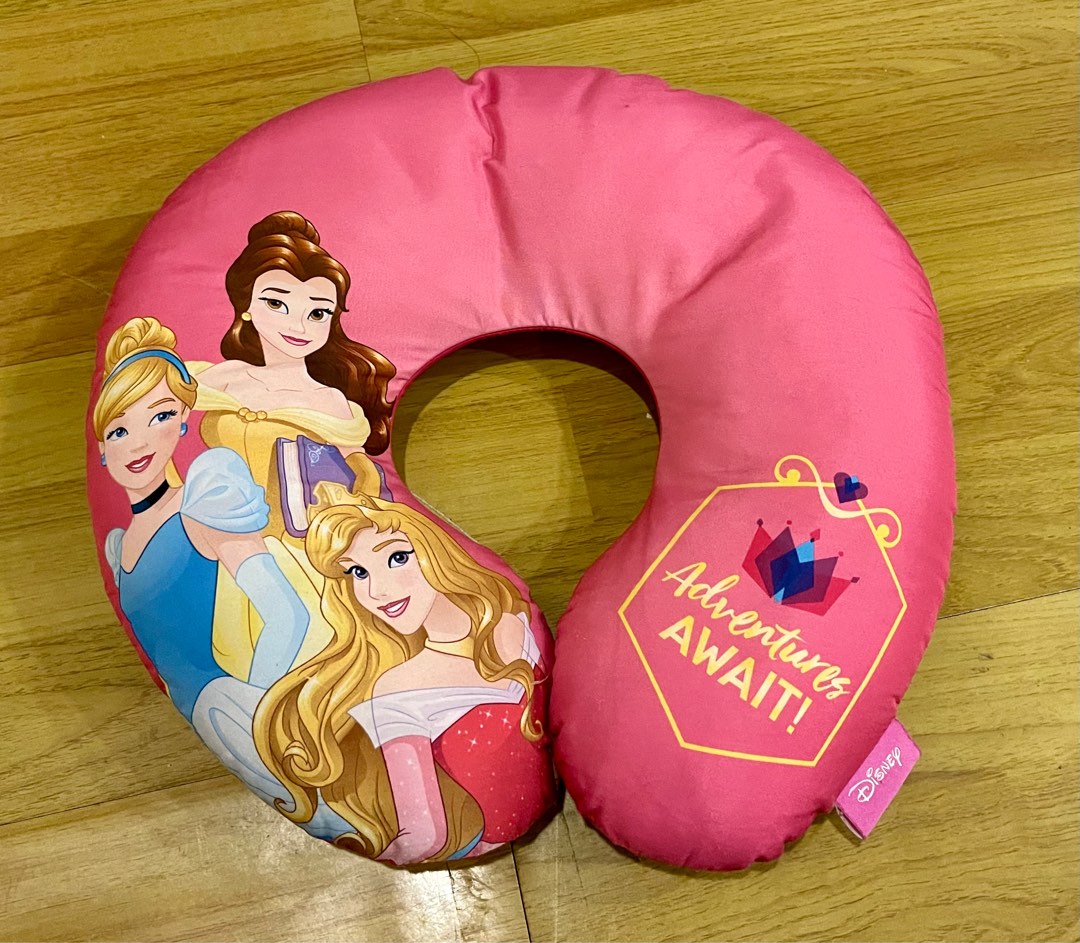 Disney Princess Neck Pillow, Furniture & Home Living, Bedding & Towels ...