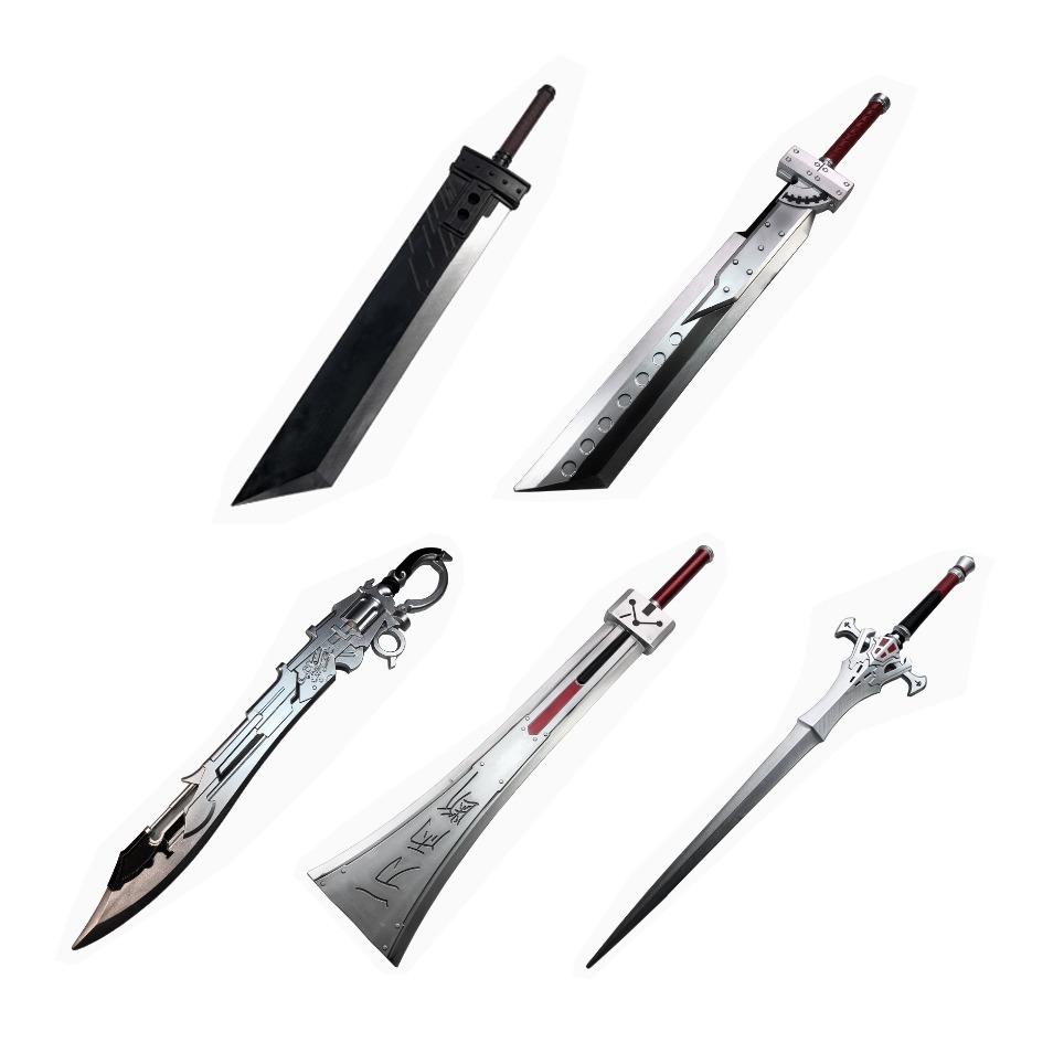 Final Fantasy Cloud Strife's Remake Black Buster, Fusion, Gunblade ...