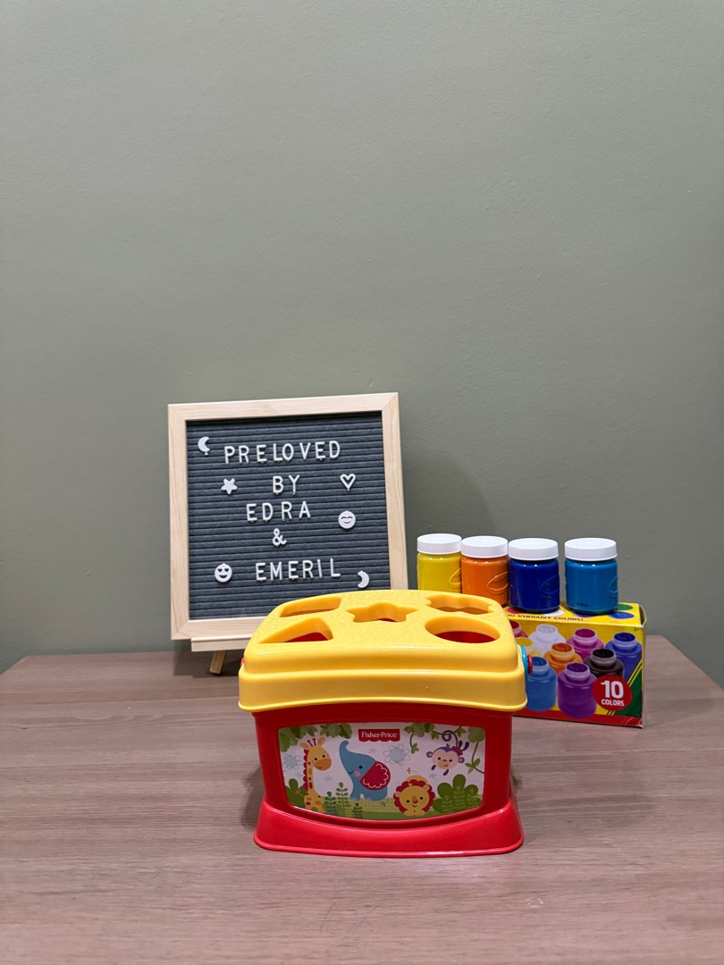 Fisher Price Shape Sorter Bucket with 5 Shapes Educational Toy, Babies ...