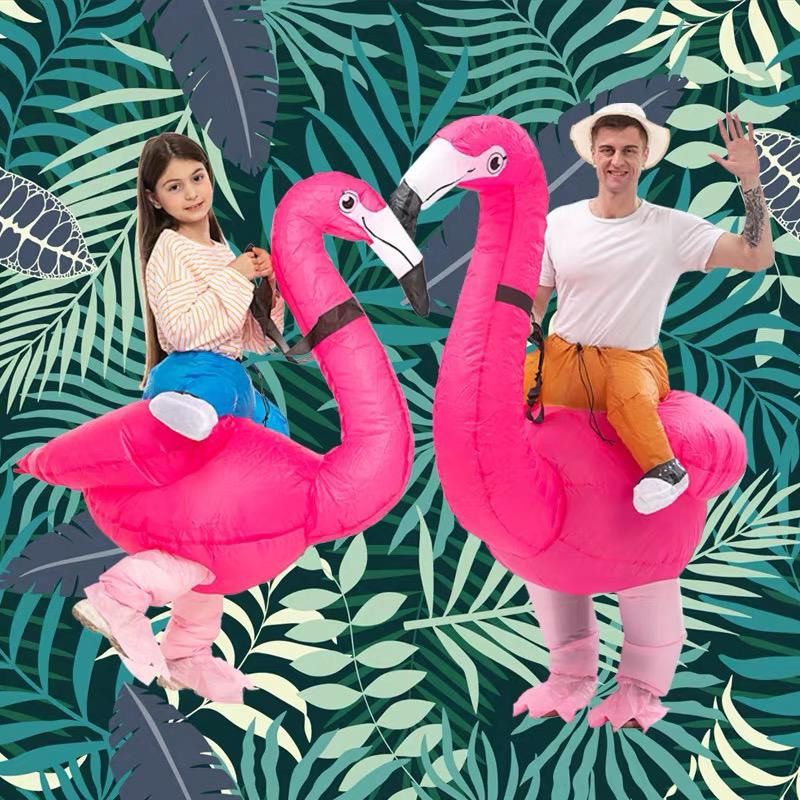 Flamingo inflatable suits for adult Halloween fancy dress up, Sports ...