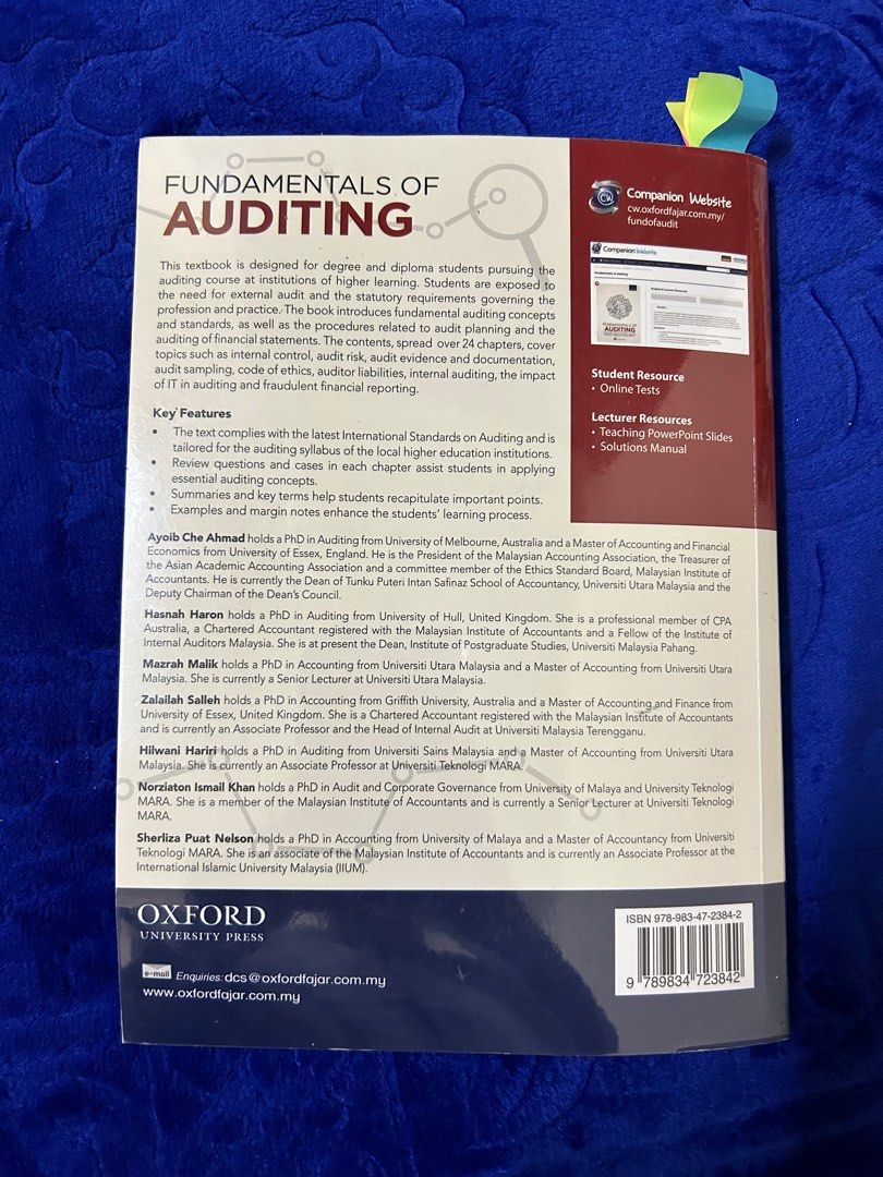 Fundamentals of Auditing, Hobbies & Toys, Books & Magazines, Textbooks ...