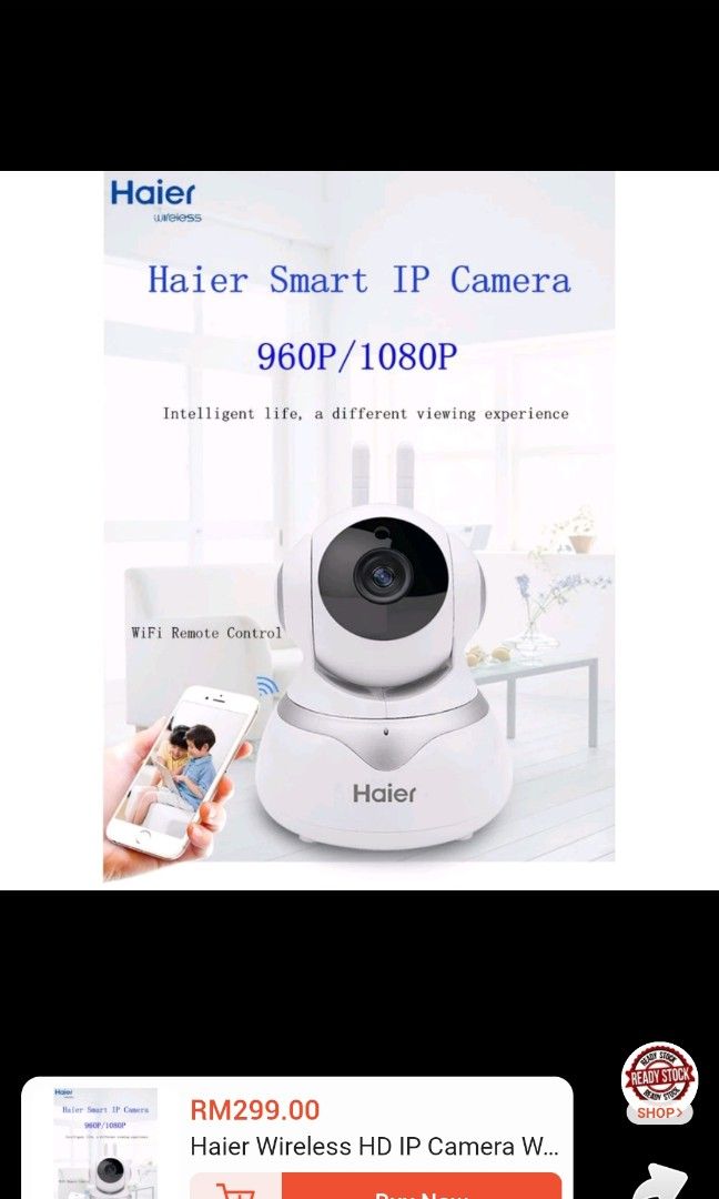 Haier smart wireless cctv 1080p, Furniture & Home Living, Security ...
