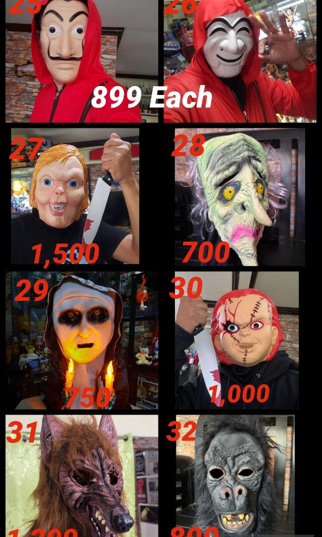 Halloween Mask Valak Micheal Myers Scream Freddy Krueger Momo Pennywise ...