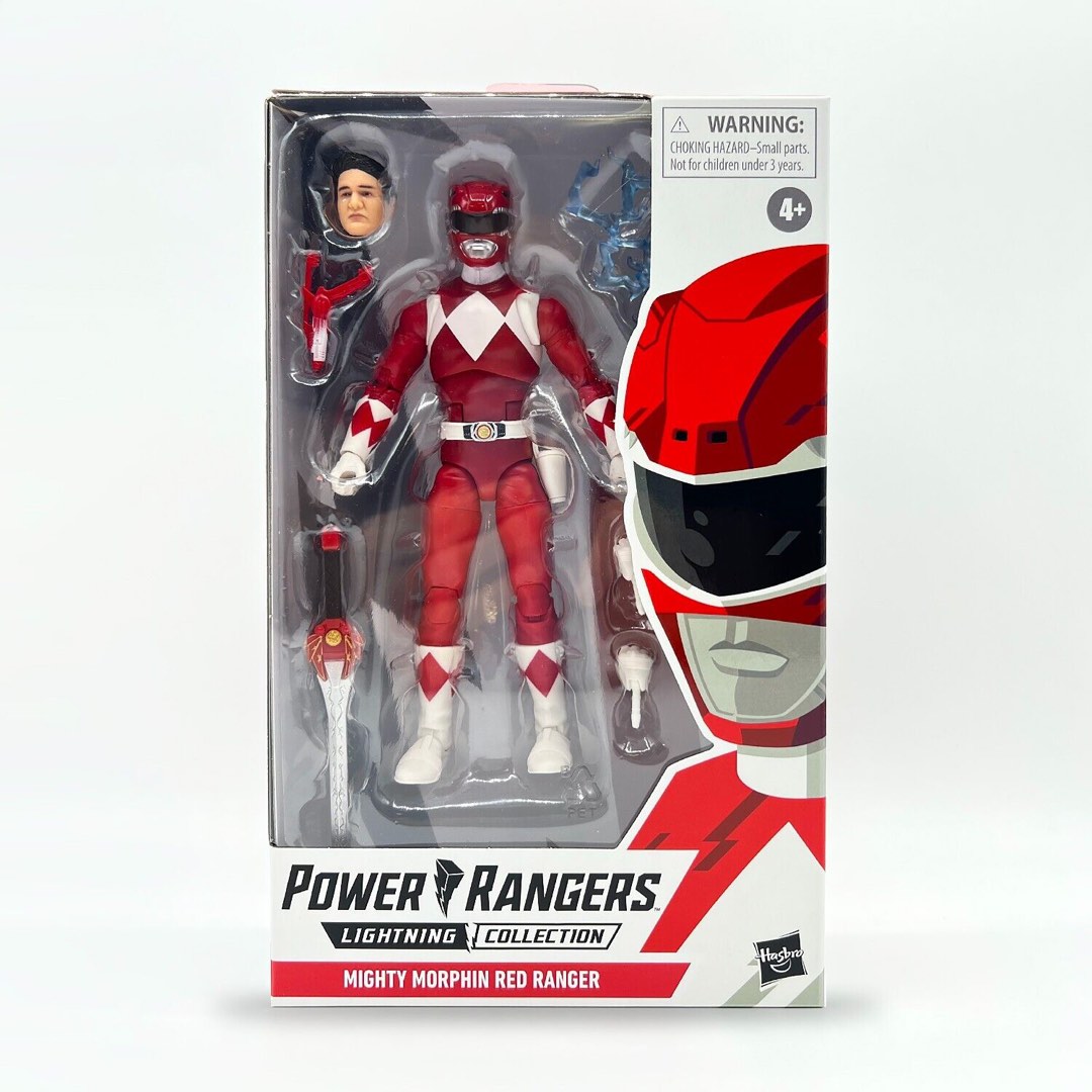 Hasbro Power Rangers Lightning Collection Red Rangers MMPR, Hobbies ...