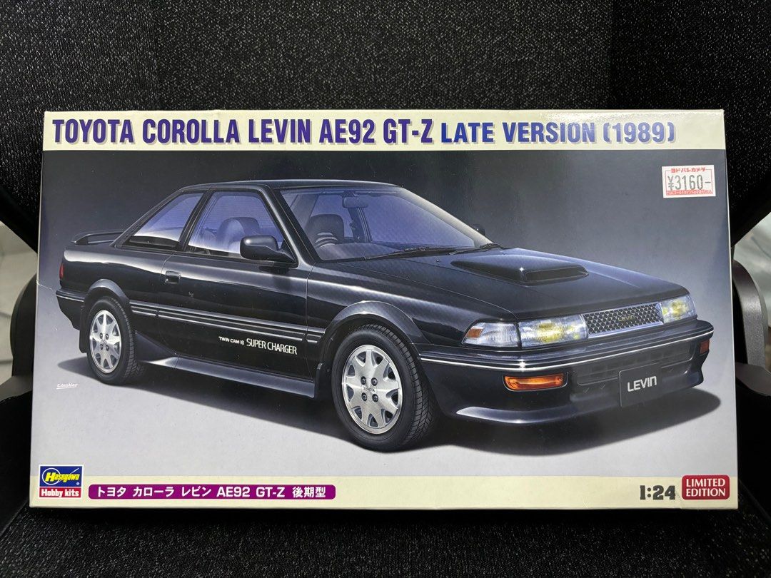 Hasegawa 1/24 Toyota Corolla Levin AE92 GT-Z late version (1989) plastic model, Hobbies & Toys ...