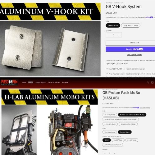 Haslab Ghostbusters Proton Pack upgrade kits Aluminum motherboard and V ...