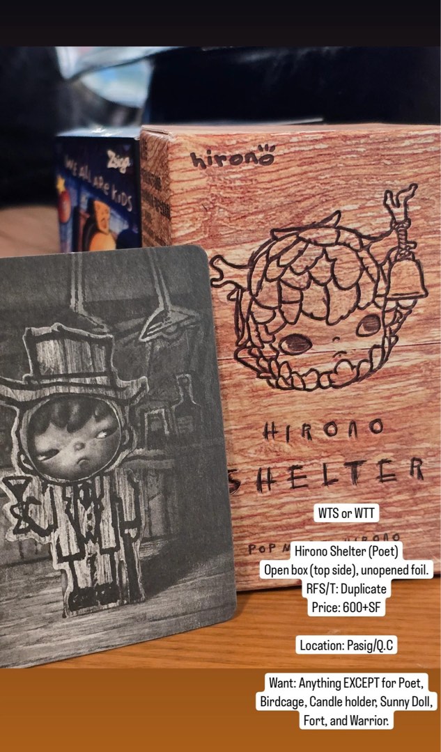 Hirono Shelter (Poet), Hobbies & Toys, Toys & Games on Carousell