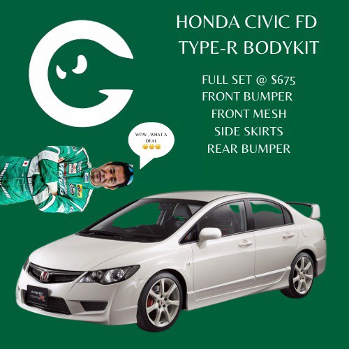 Honda Civic FD Type R kit, Car Accessories, Accessories on Carousell