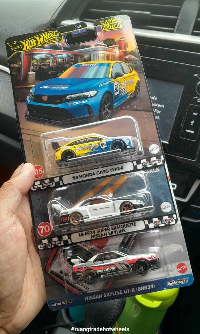 Hot Wheels Premium Lot ER34 LBWK, Honda Civic FL5 Spoon, R34 Gran ...