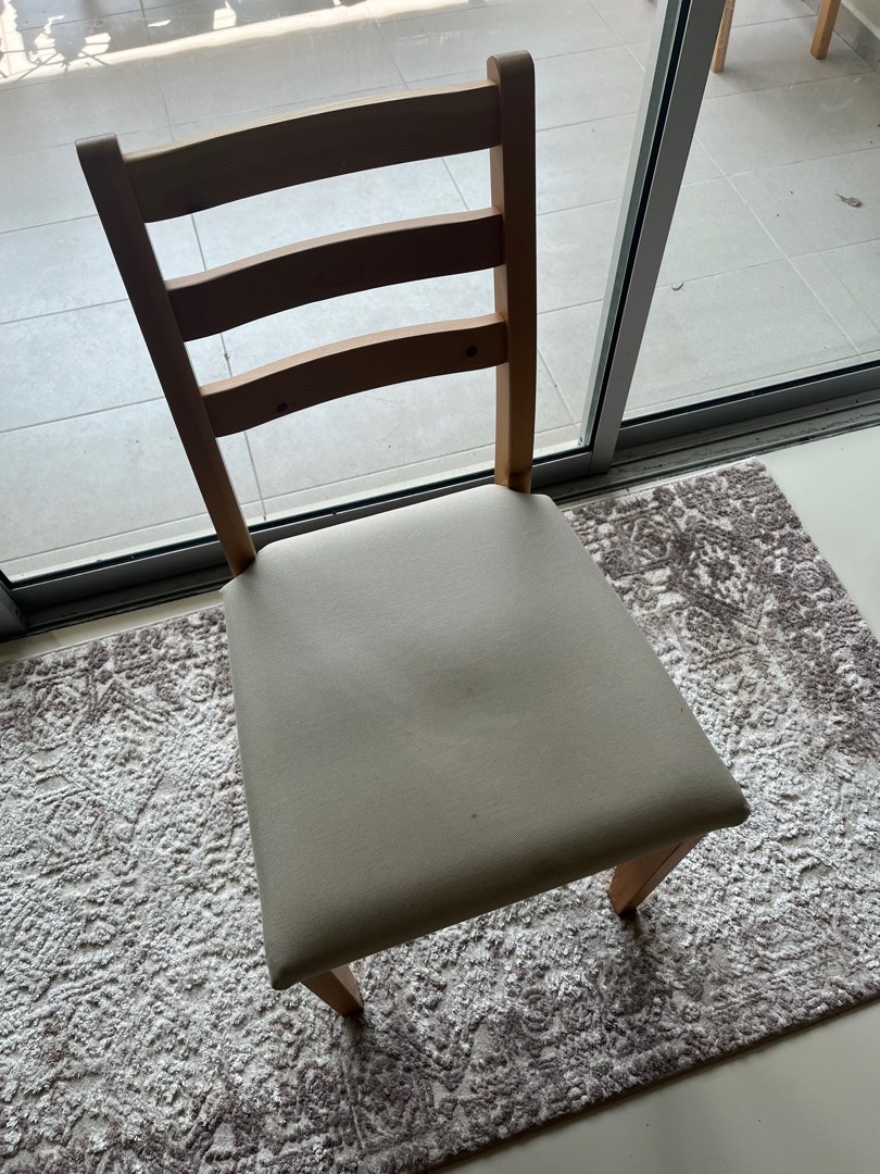 IKEA LERHAMN CHAIR, Furniture & Home Living, Furniture, Chairs on Carousell