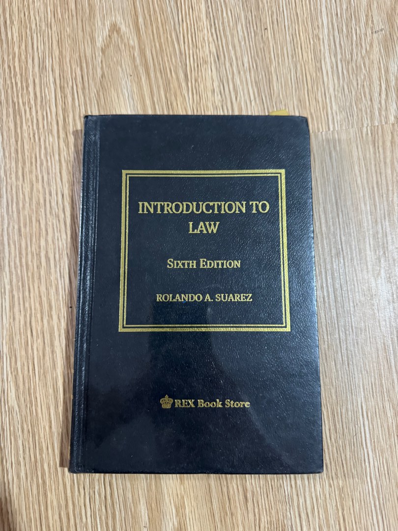 Introduction to Law by Rolando A. Suarez, Hobbies & Toys, Books ...