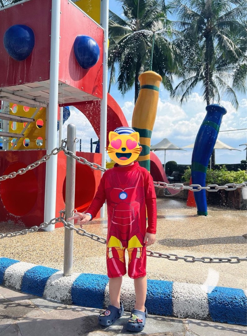 Iron Man Rashguard, Babies & Kids, Babies & Kids Fashion on Carousell