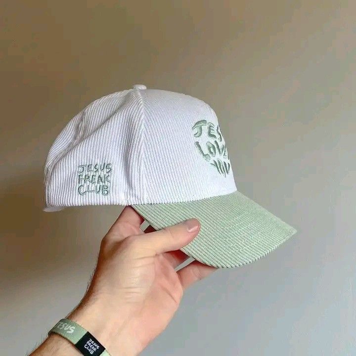 JESUS LOVES YOU CORDUROY CAP, Men's Fashion, Watches & Accessories ...