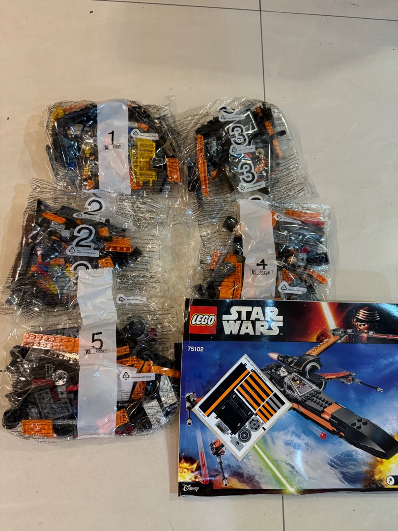 Lego 75102 Poe’s X-Wing Figther, Hobbies & Toys, Toys & Games on Carousell