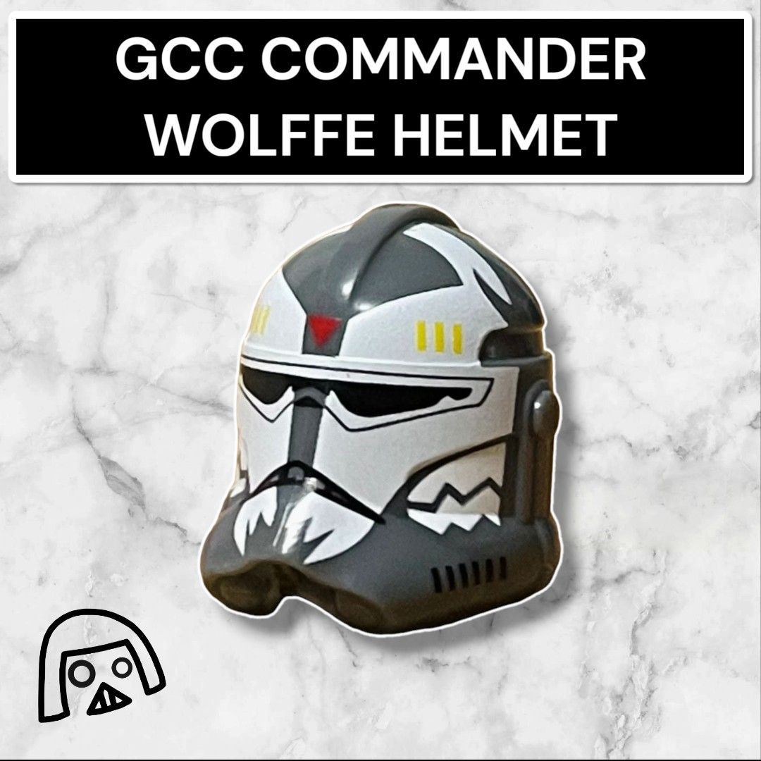 Lego Star Wars Custom Clone Helmet - Commander Wolffe (read description ...