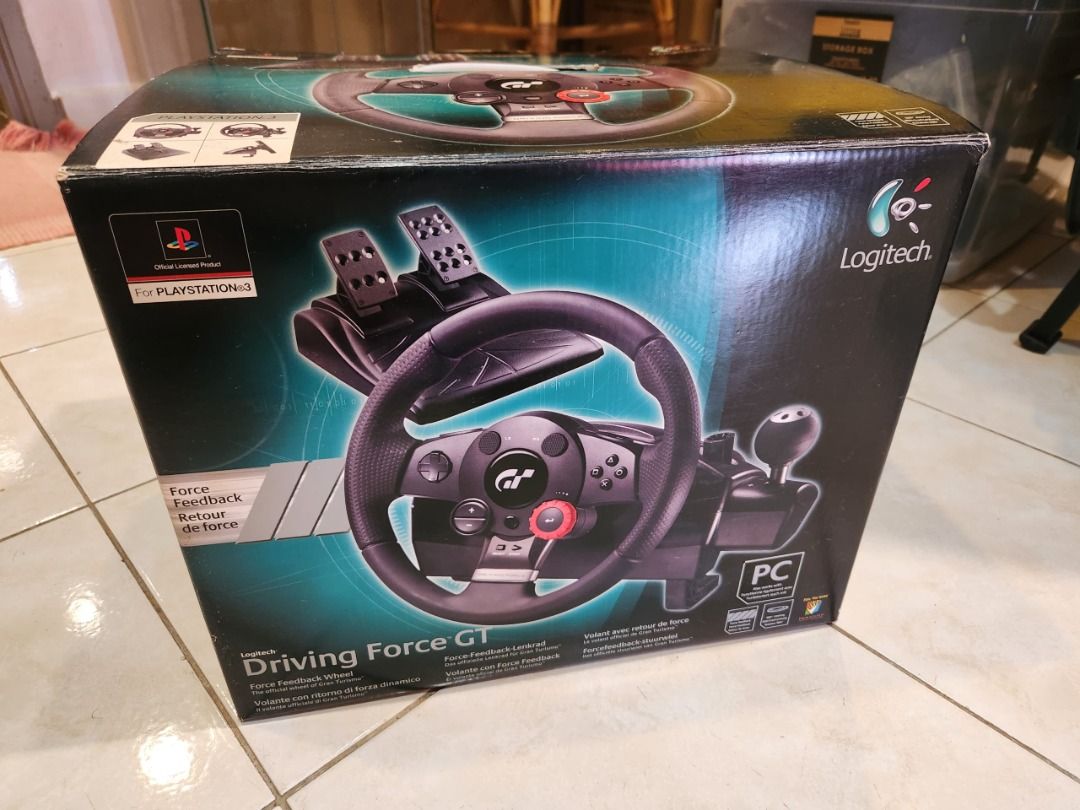 Logitech Driving Force GT Steering Wheel with Pedals, PS3 PC Compatible ...