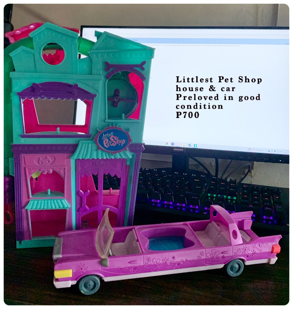 LPS house & car, Hobbies & Toys, Toys & Games on Carousell
