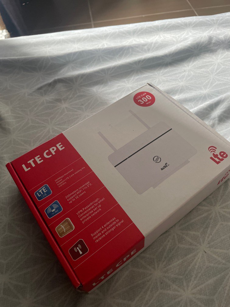 LTE CPE sim card wifi router, Computers & Tech, Parts & Accessories ...
