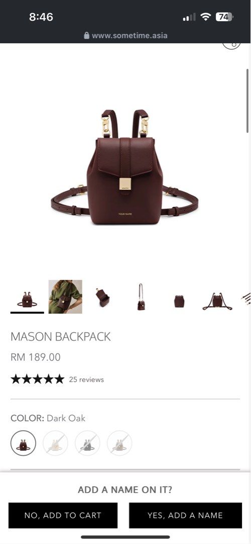 Mason backpack by Sometimes, Women's Fashion, Bags & Wallets, Backpacks on Carousell