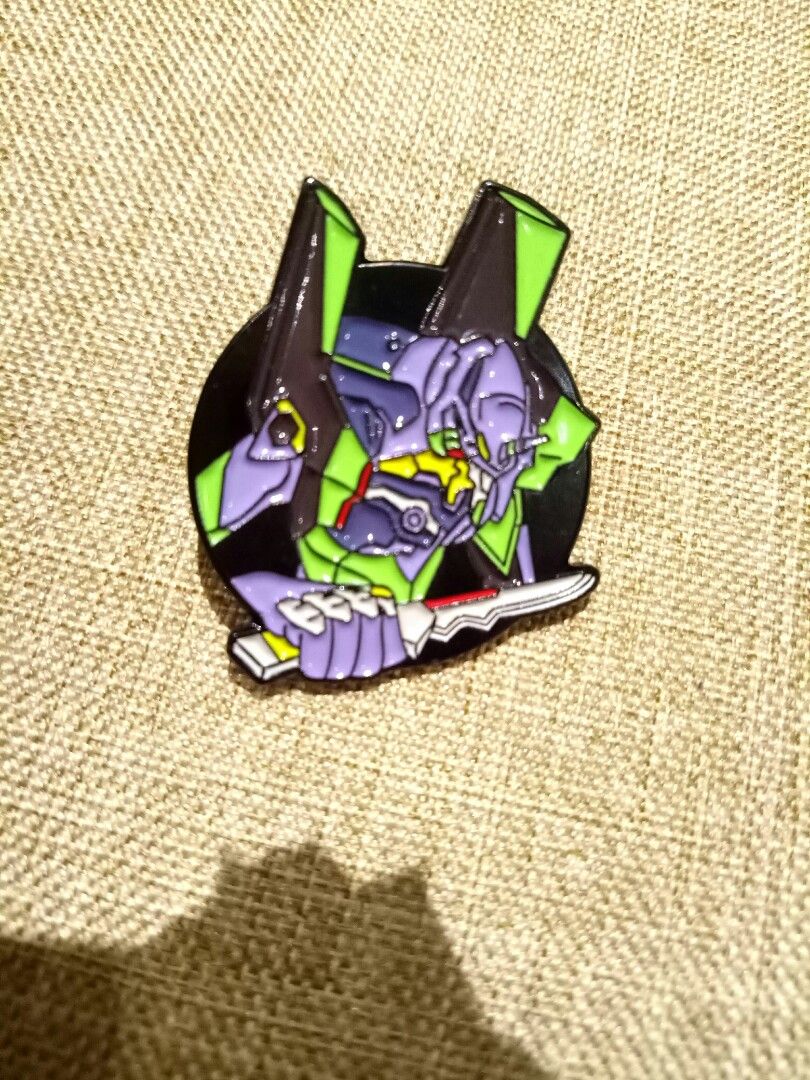 Neon Genesis Evangelion Enamel Pin, Luxury, Accessories on Carousell