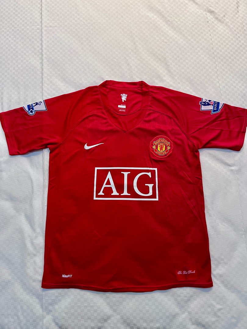 Nike Manchester United 2008-2010 Football Home Kit - Ronaldo 7, Men's Fashion, Activewear on ...