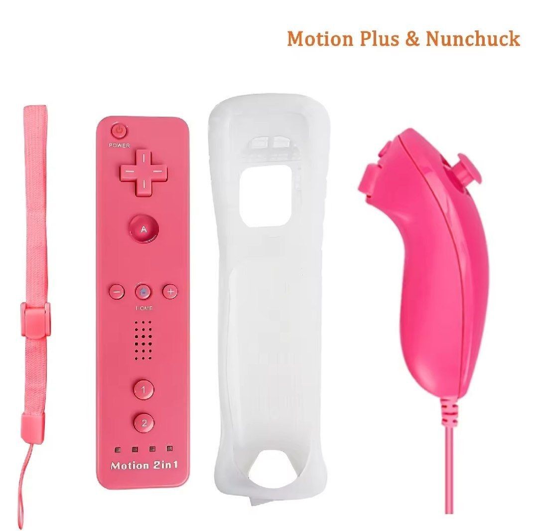 Nintendo Wii U Joystick 2 in 1 Motion Plus Wireless Remote Gamepad ...