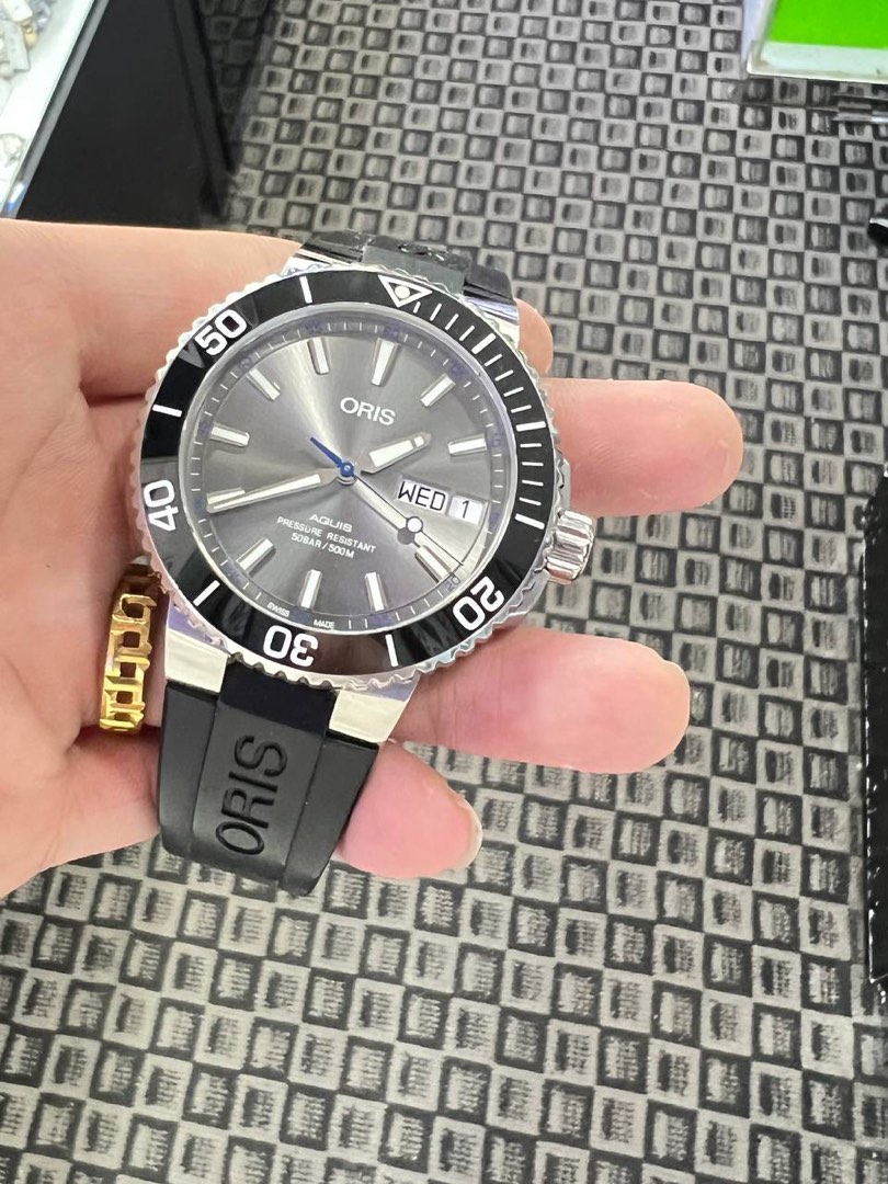 ORIS AQUIS XXL HAMMERHEAD SWISS MADE LIMITED EDITION DIVERS 500M 7733 4183, Men's Fashion ...