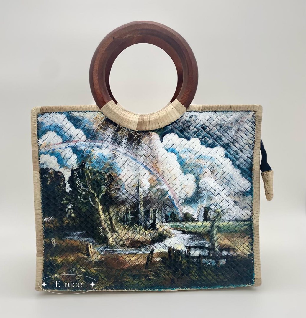 Pandan Native handpainted bag, Women's Fashion, Bags & Wallets, Tote ...