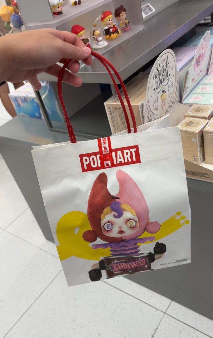 Popmart bucket hat mini bag blind box fall in wind, Hobbies & Toys ...