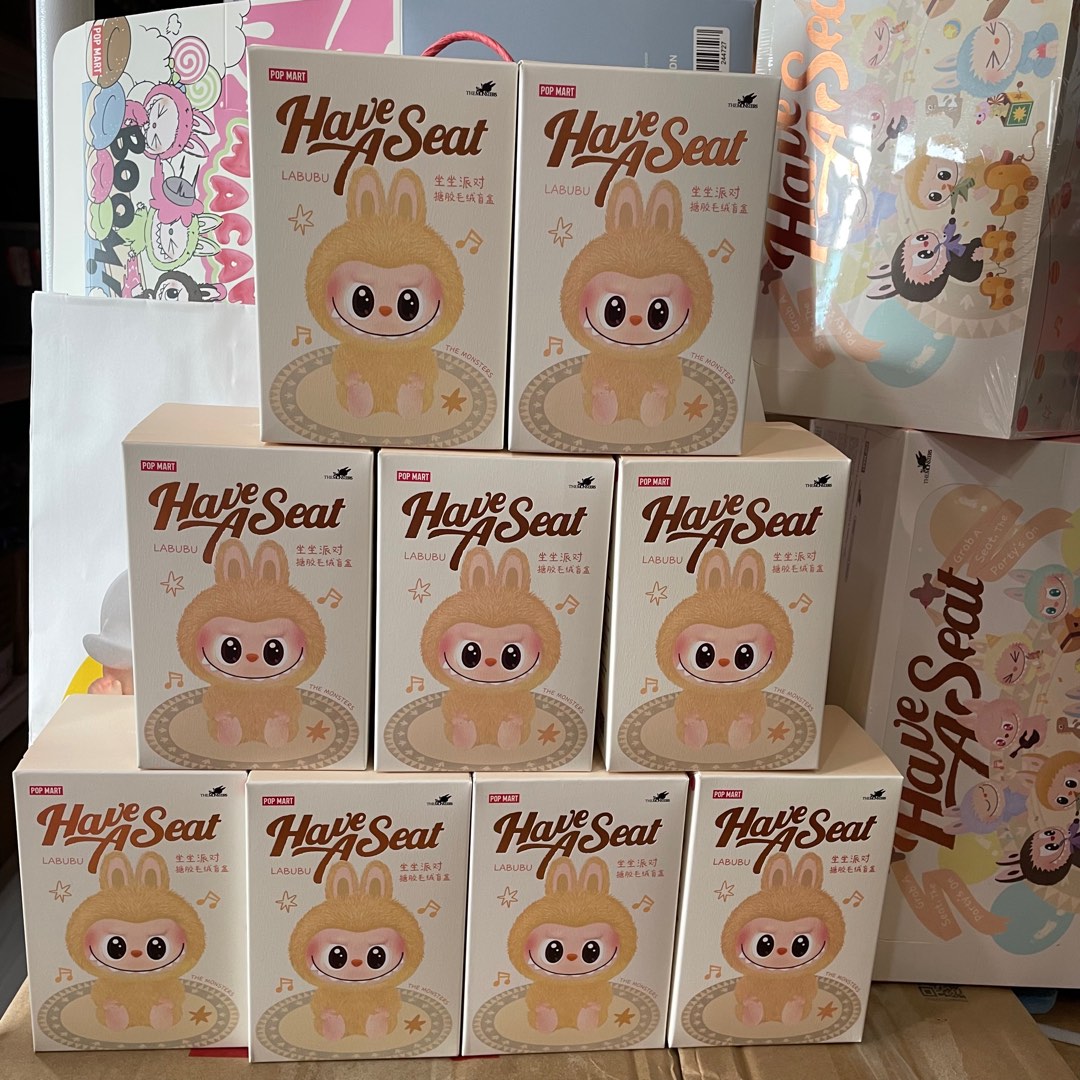 POPMART The Monsters Blind Box - Have a Seat Vinyl Plush Blind Box ...