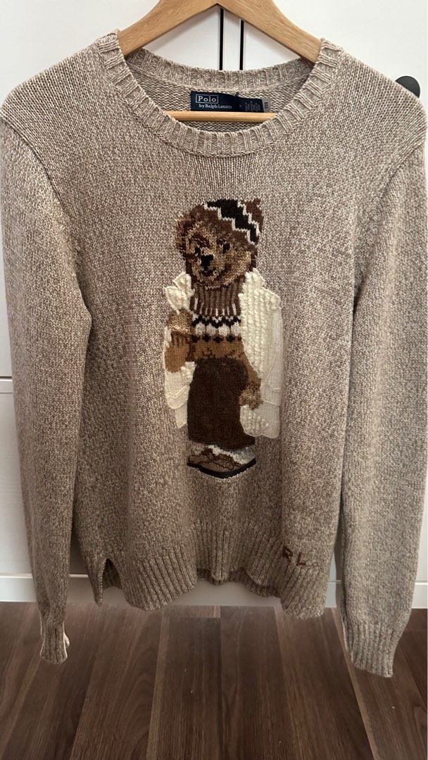 RALPH LAUREN (Polo/Blue Label) Polo Bear Wool Sweater, Women's Fashion ...