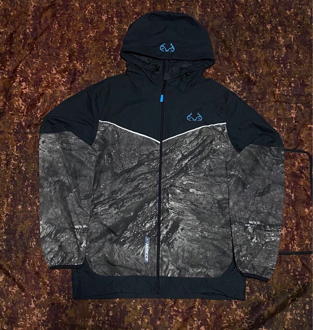 REALTREE X ASPECT WINDBREAKER JACKET PACKABLE LIGHT WEIGHT, Men's ...