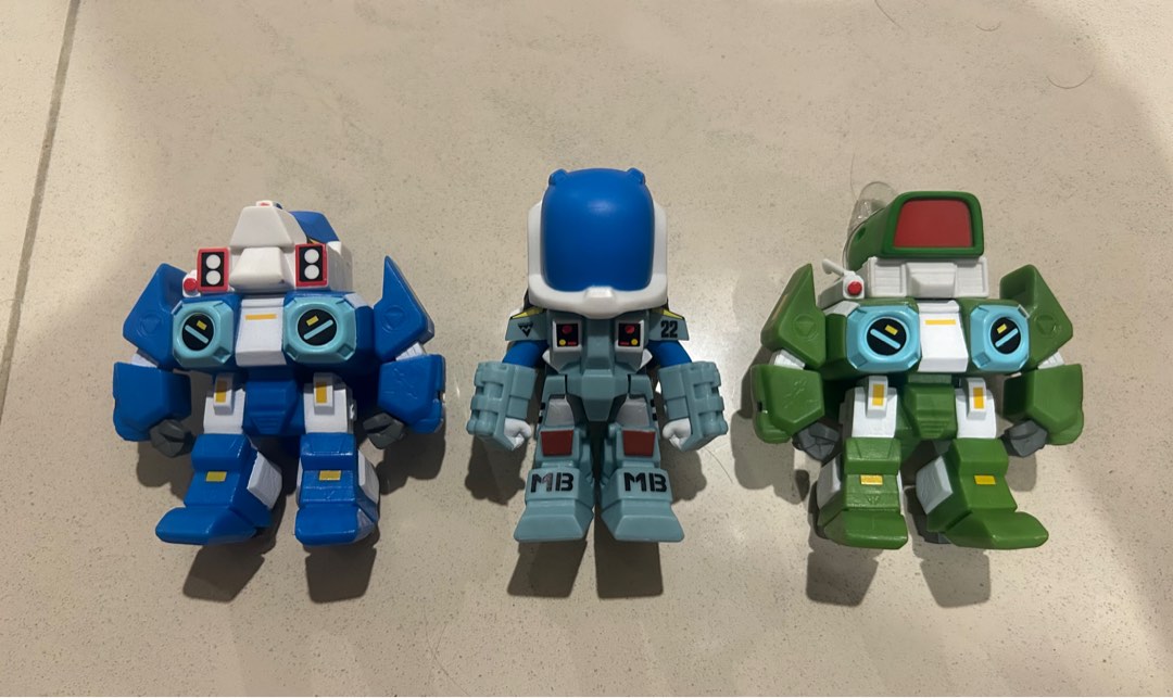 ROBOTECH SUPER DEFORMED SET OF 3 BLIND BOX macross mospeada non ...