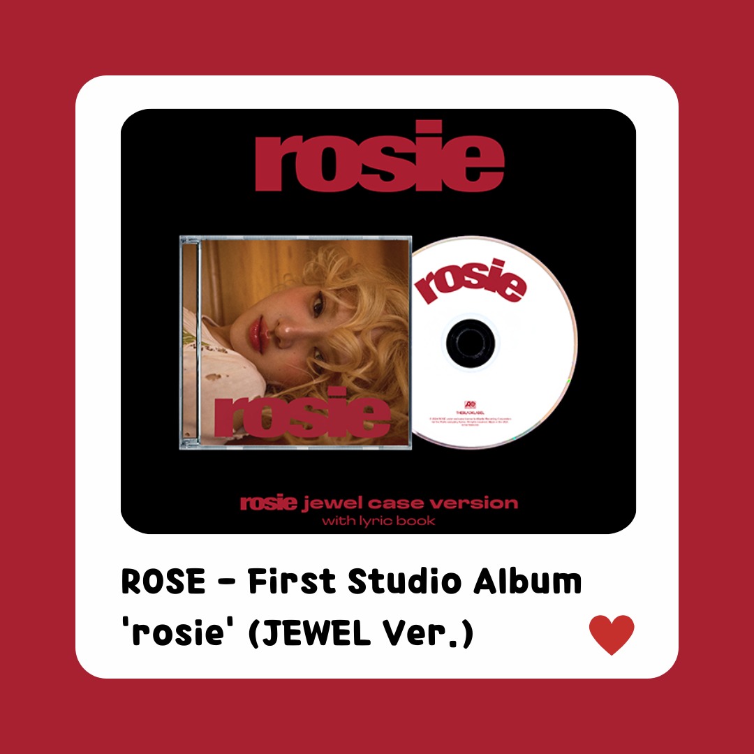 專輯/周邊代購【ROSÉ - First Studio Album 'rosie' (JEWEL Ver.)】#Kpop #Blackpink ...