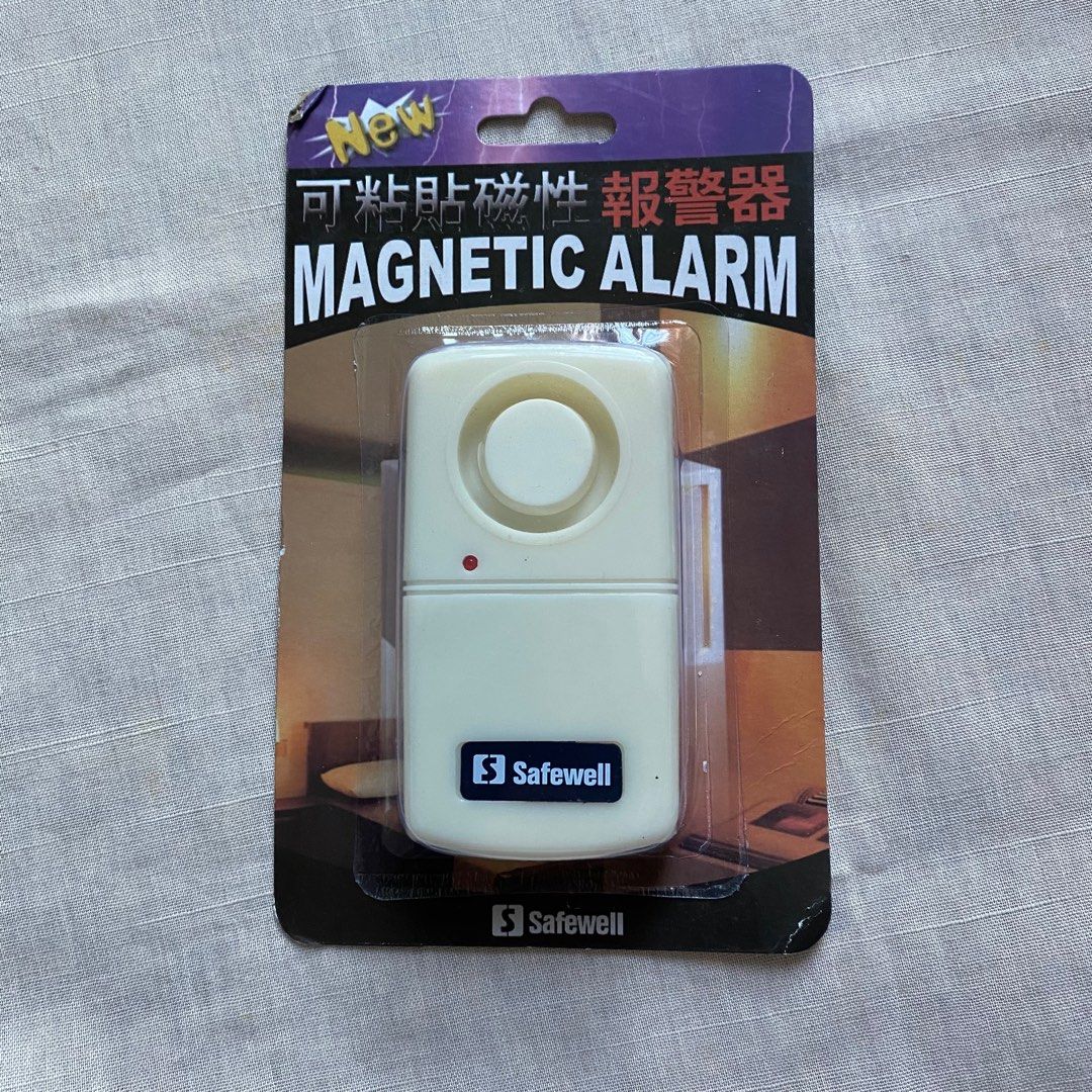 Safewell Magnetic Alarm 夾萬報警器 防盗, 傢俬＆家居, 保安及門鎖 , 其他保安系統 - Carousell