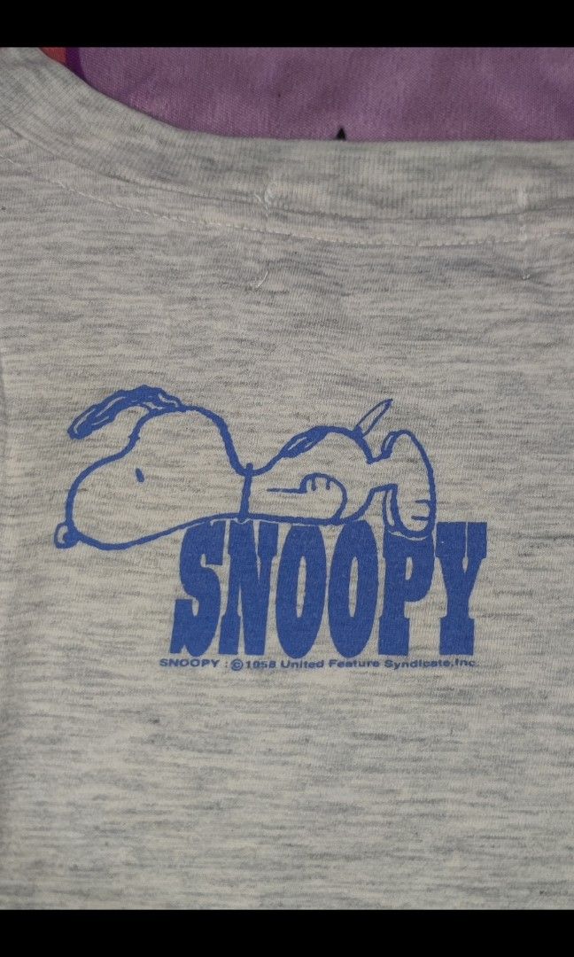 SNOOPY PEANUTS RARE 1958, Men's Fashion, Tops & Sets, Tshirts & Polo ...