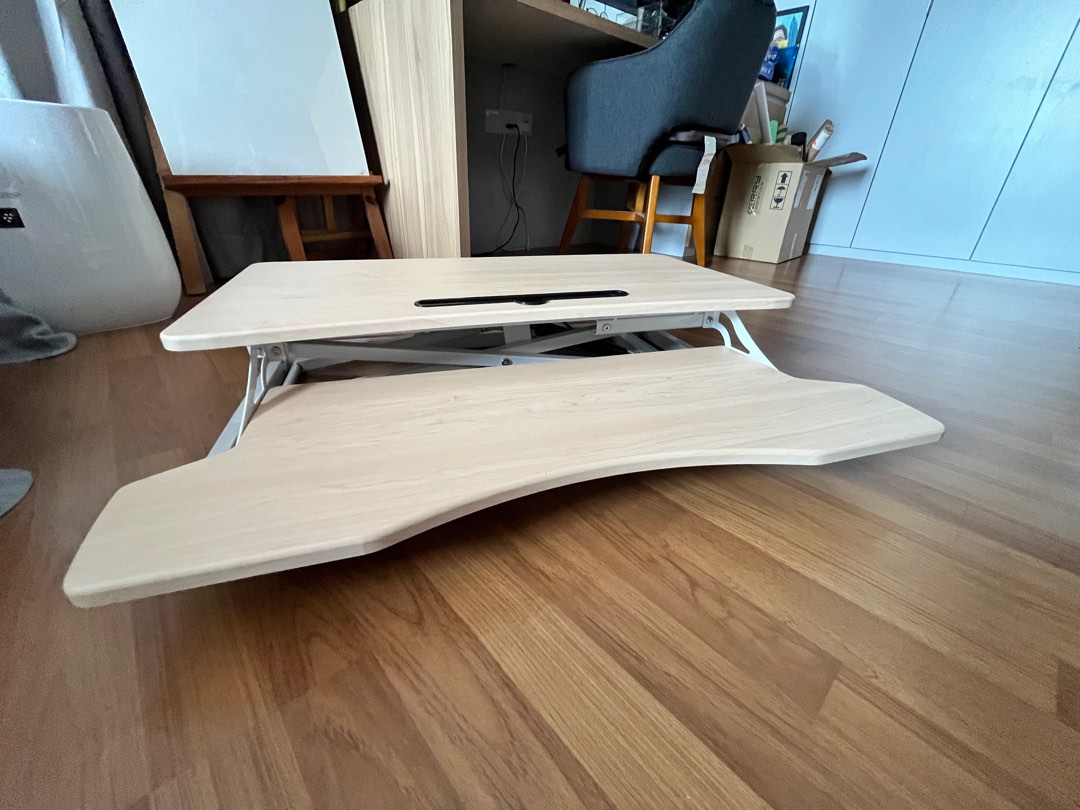 (Self Collect Only) Table Top Standing Desk, Furniture & Home Living ...