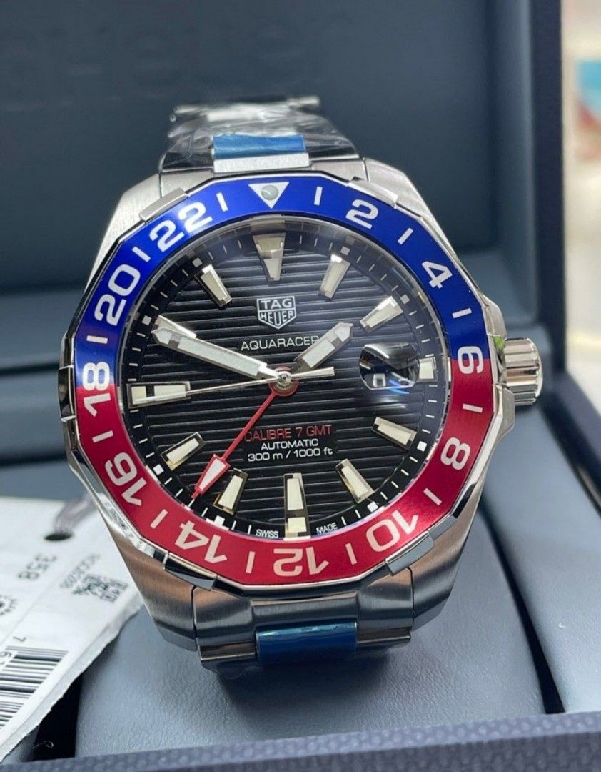 Tag Heuer Aquaracer GMT Pepsi, Luxury, Watches on Carousell