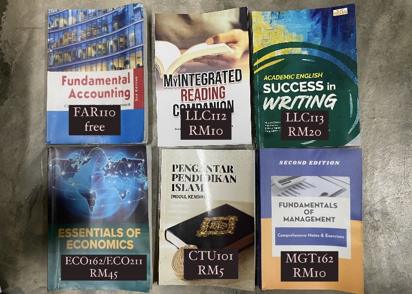 TEXTBOOKS FOR UITM AC110, Hobbies & Toys, Books & Magazines, Textbooks ...