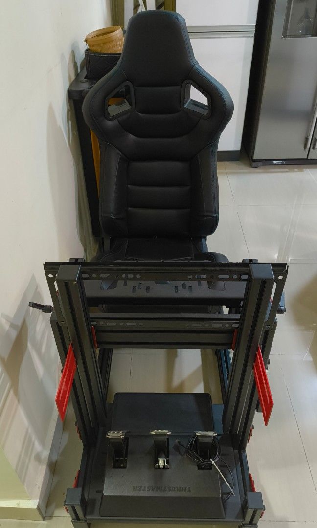 Thrust Master T150 with rig and racing chair, Video Gaming, Gaming ...