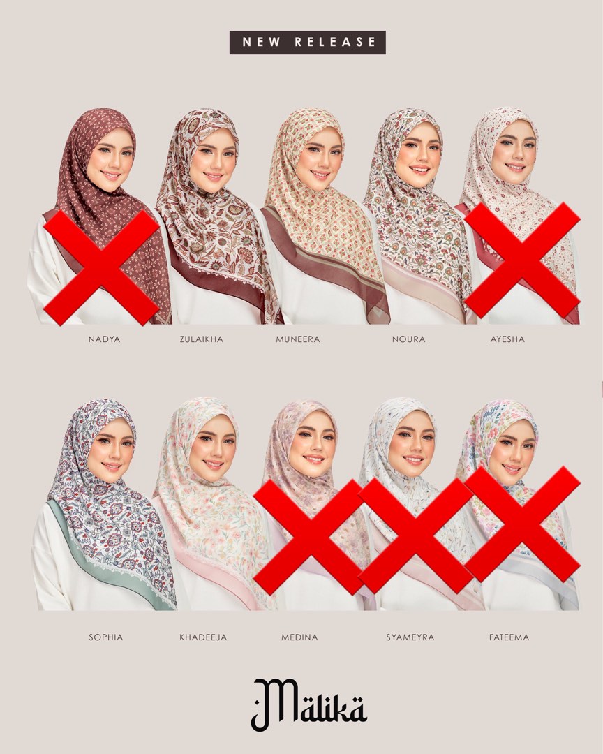 Tudung Ruffle Malika, Women's Fashion, Muslimah Fashion, Hijabs on ...