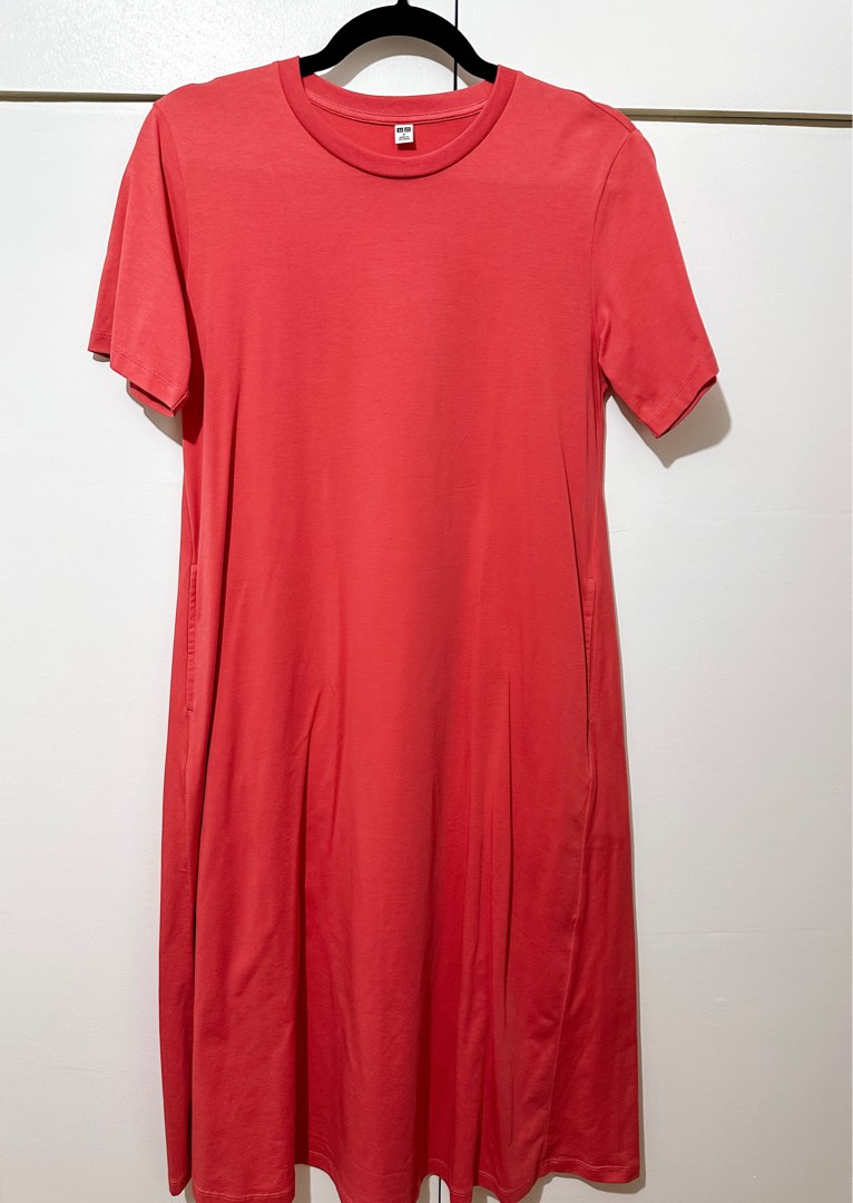 Uniqlo Pink Dress, Women's Fashion, Dresses & Sets, Dresses on Carousell