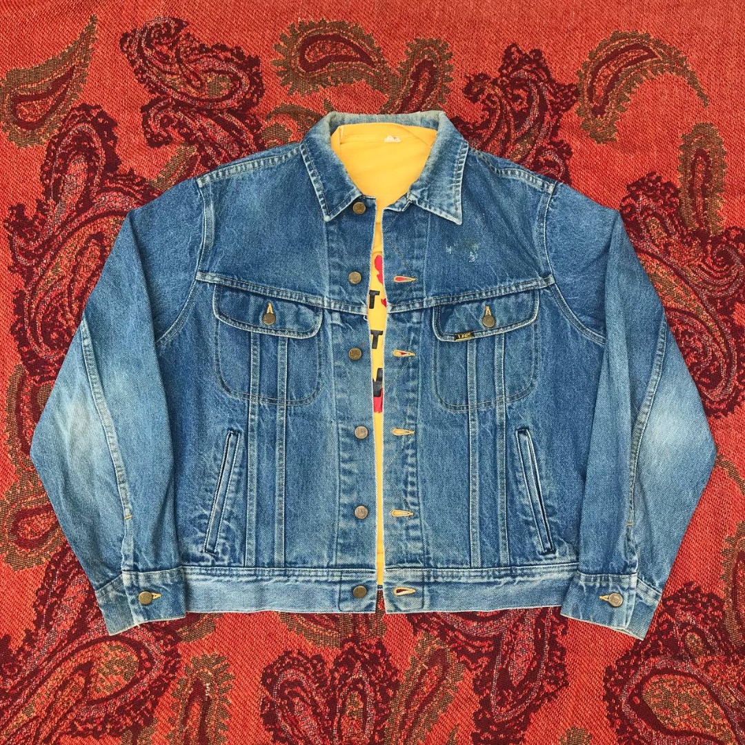 Vintage 1980's Lee 220-J Denim Jacket, Men's Fashion, Coats, Jackets and Outerwear on Carousell