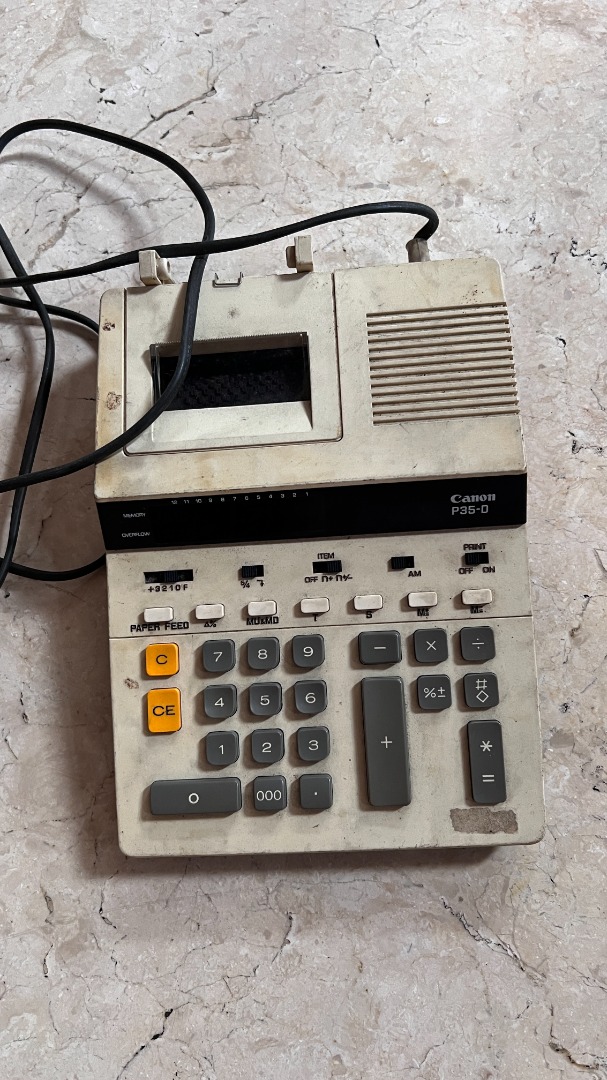 Vintage Canon Key Adding Business Machine Calculator Printer, Hobbies ...