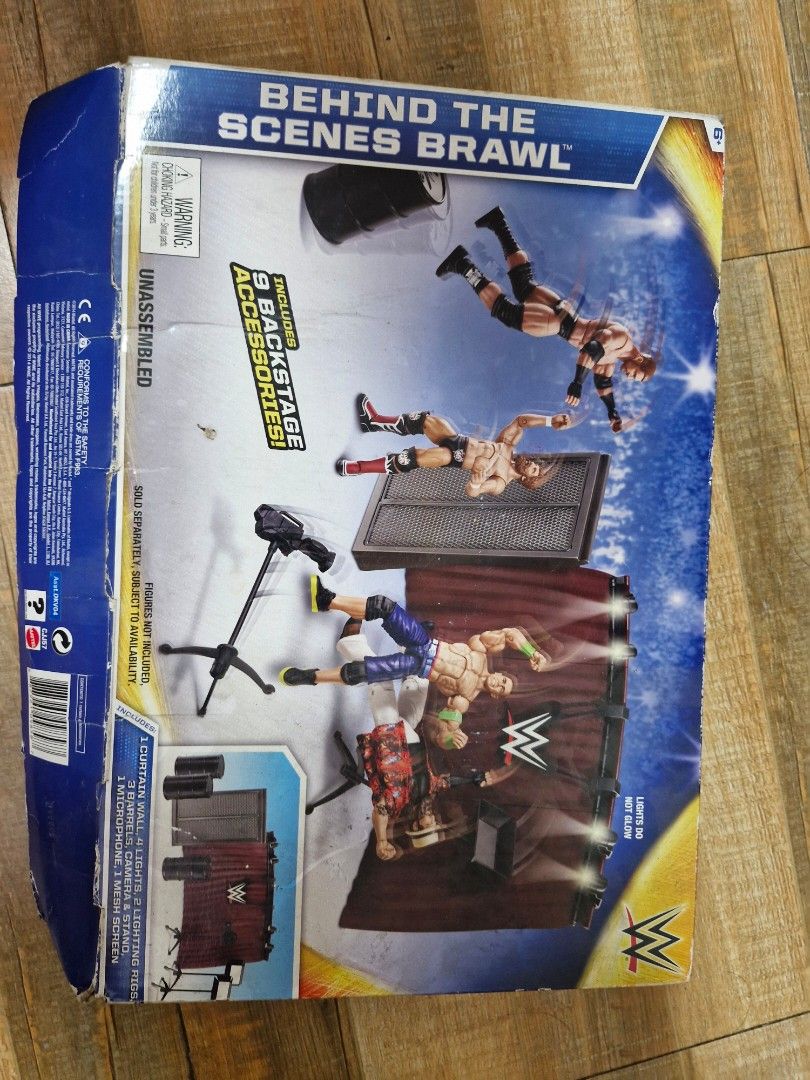 WWE Behind the scenes brawl, Hobbies & Toys, Toys & Games on Carousell